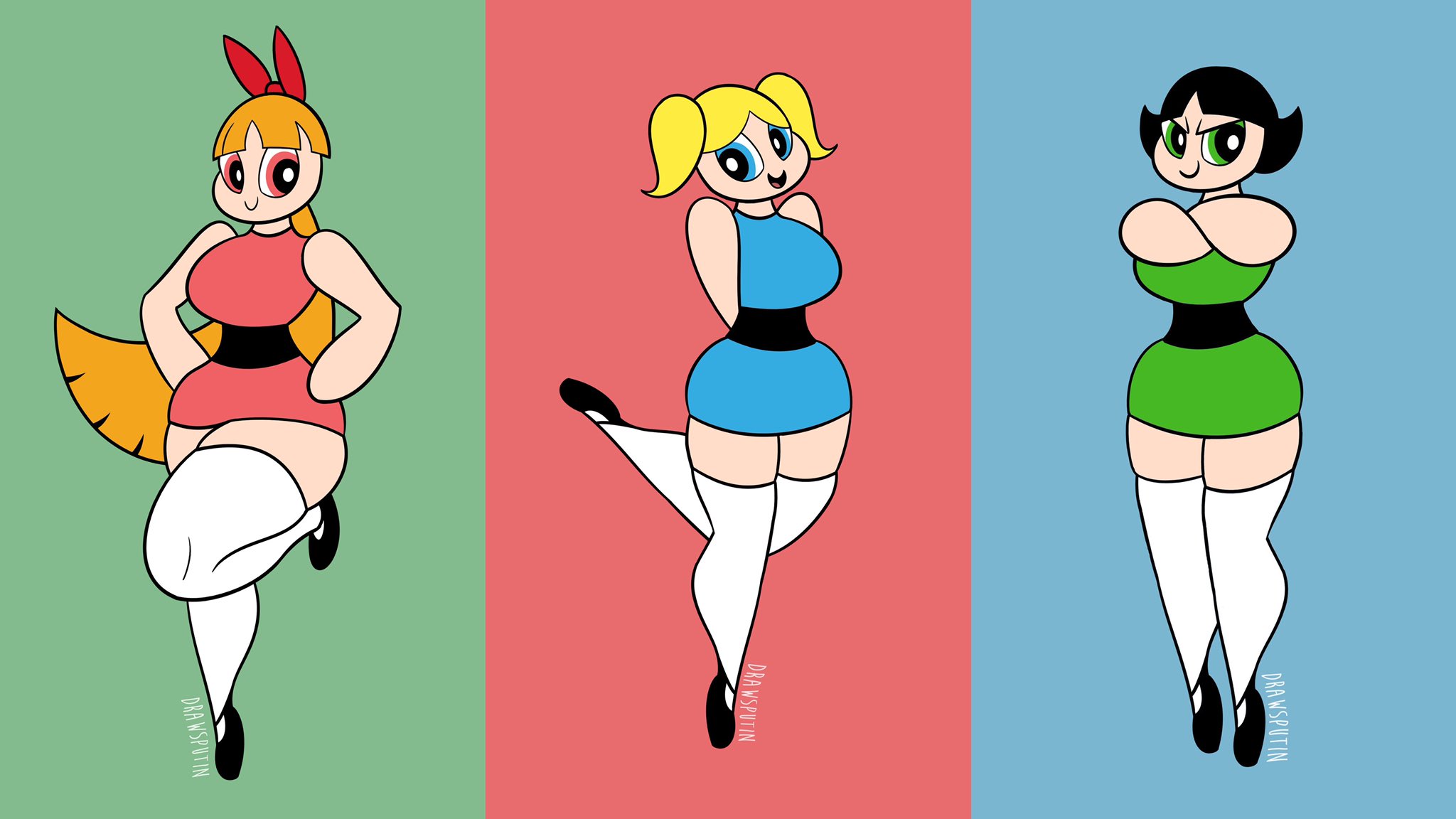Drawsputin🔞 On Twitter Adult Powerpuff Girls Can Totally Work But