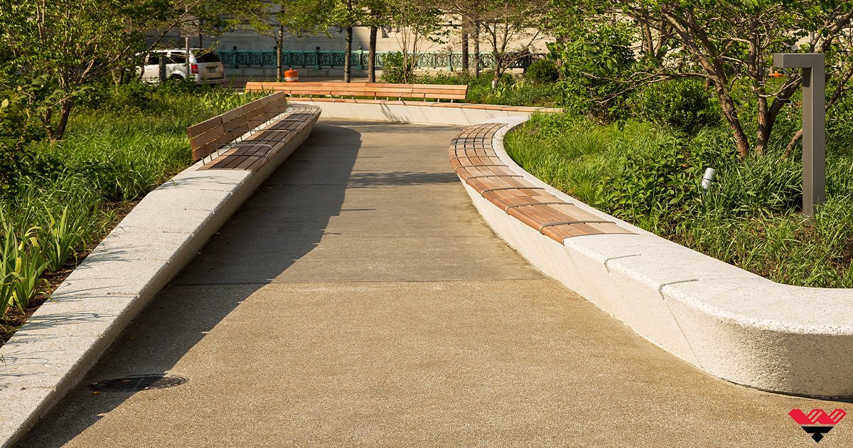 Modern Concrete Seat Walls Boerum Hill Garden | Outside Space NYC,