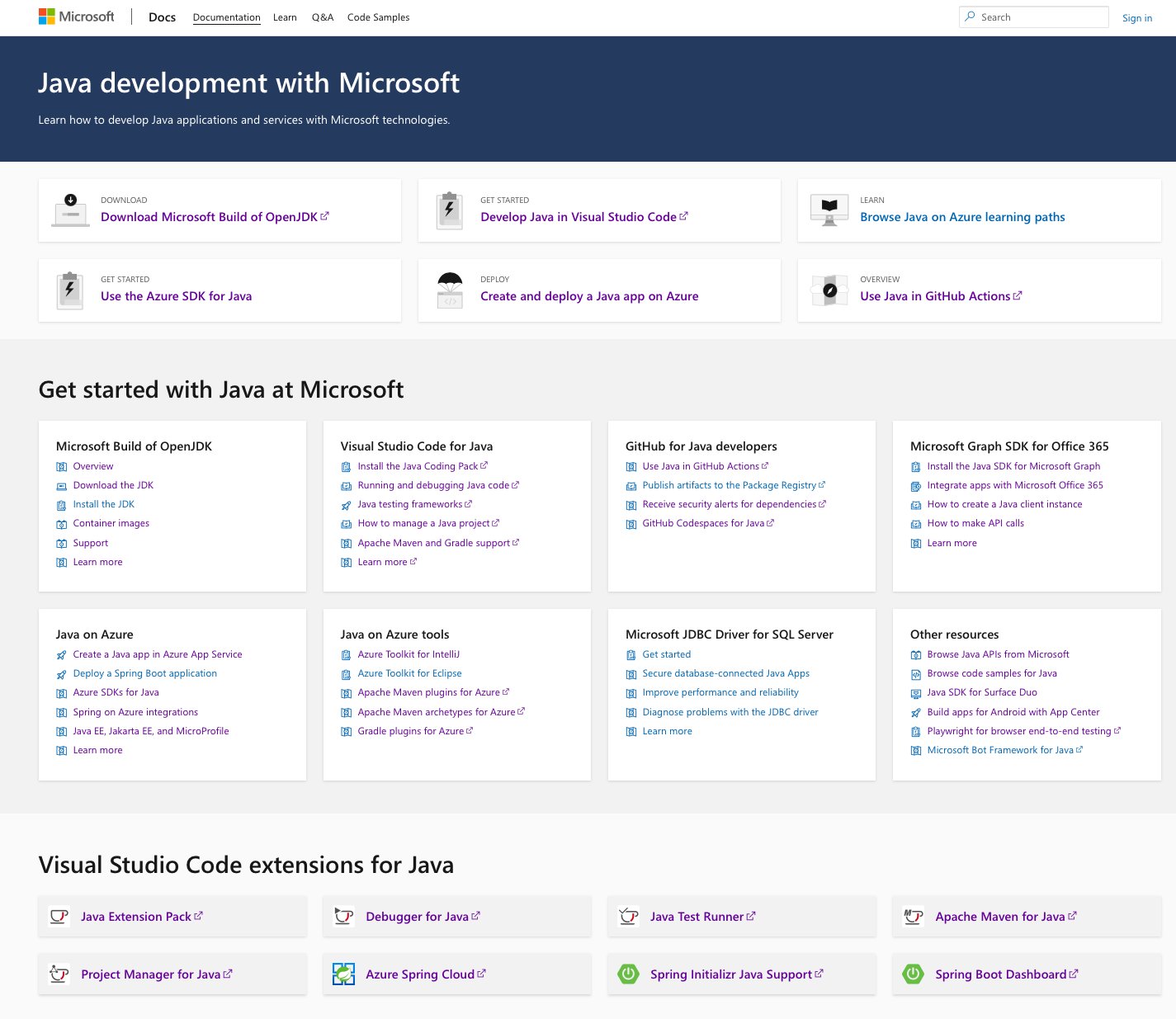 Bruno Borges on Twitter: "Say hello to the new #Java Development with Microsoft documentation ...