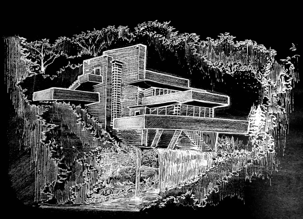 Falling Water Sketch