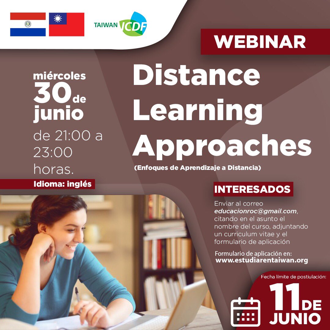 中華民國駐巴拉圭大使館-Embajada de Taiwán en el Paraguay on Twitter: "📣Invitamos a postular al "Webinar on ...
