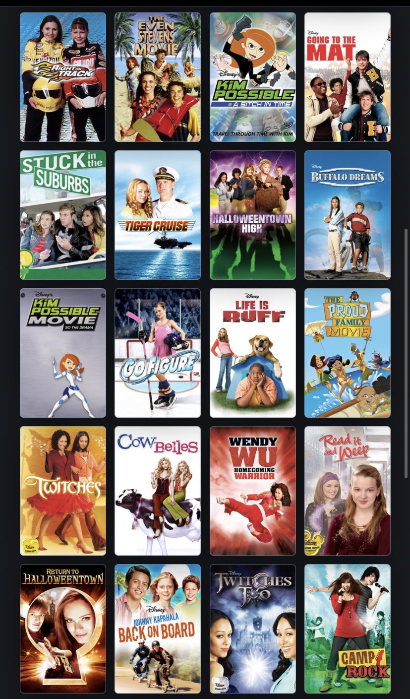 Disney Channel Original Movies 2000s