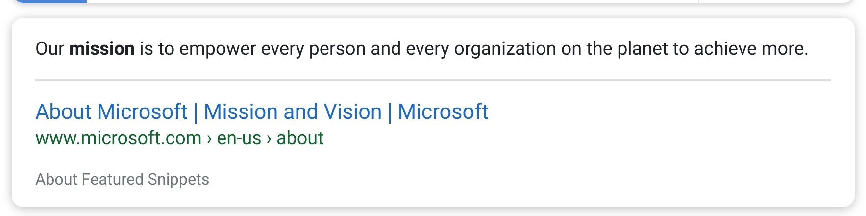 Microsoft Mission