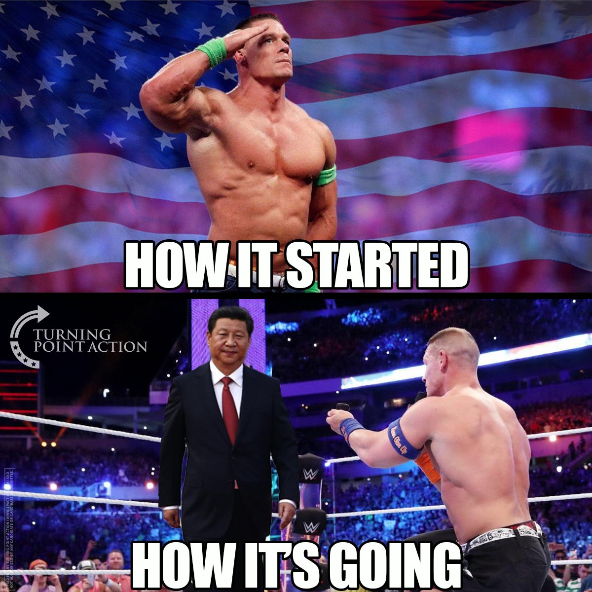 John Cena Kicks Out At 2 Meme
