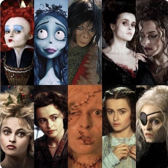 Helena Bonham Carter Character Collage