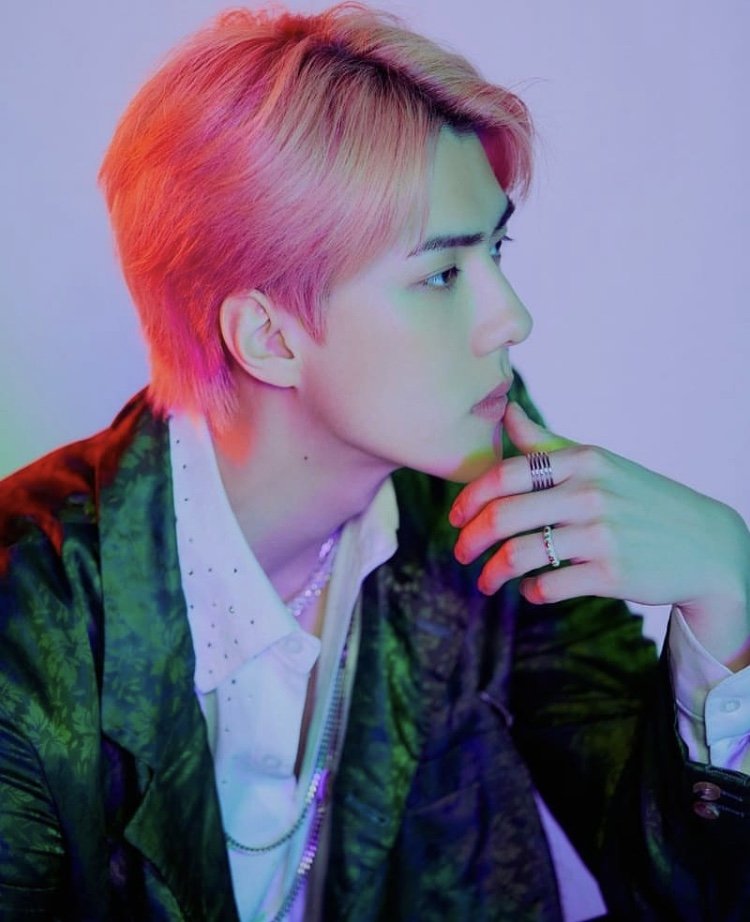 Sehun Exo Pink Hair