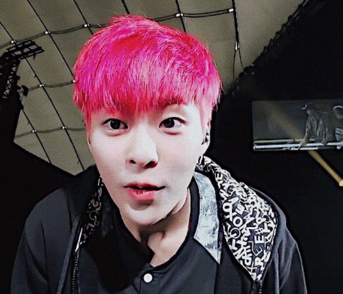 Exo Xiumin Pink Hair