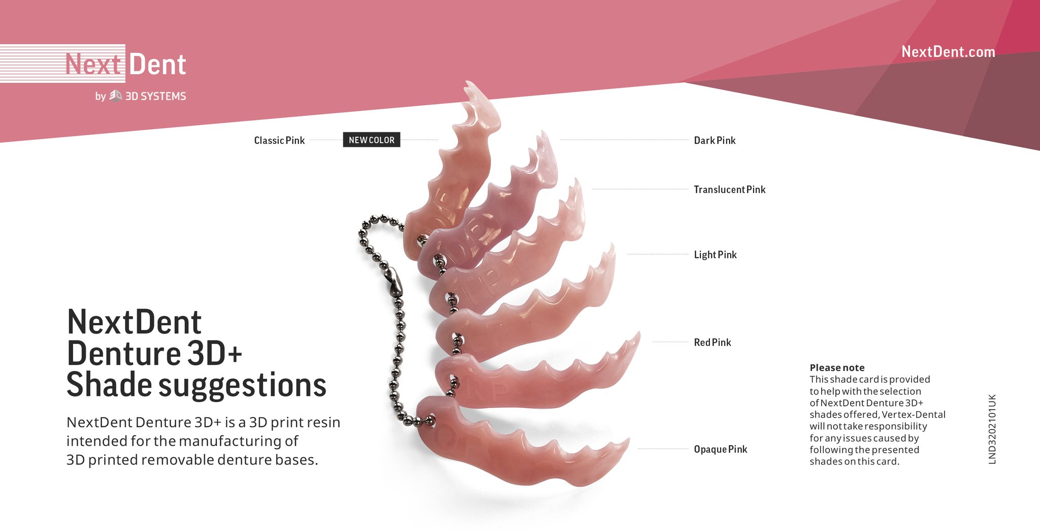 NextDent by 3D Systems on Twitter: "Presenting the new shade of NextDent Denture 3D+: Classic ...