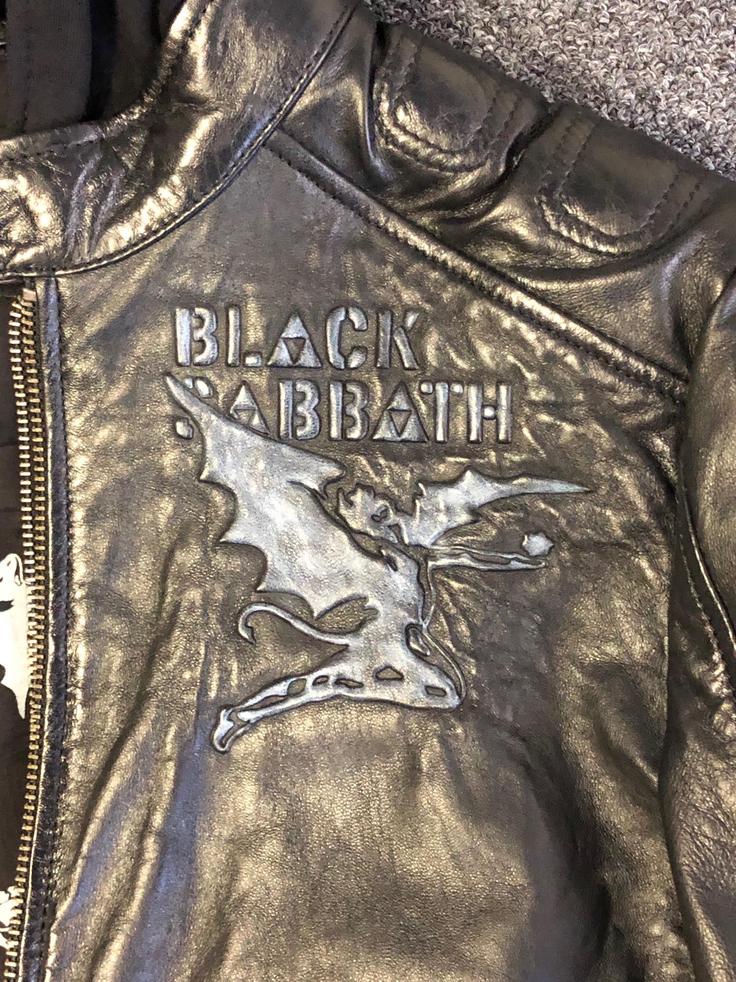 BlackSabbath on Twitter: "Bid to win this #BlackSabbath leather jacket to be Autographed and ...