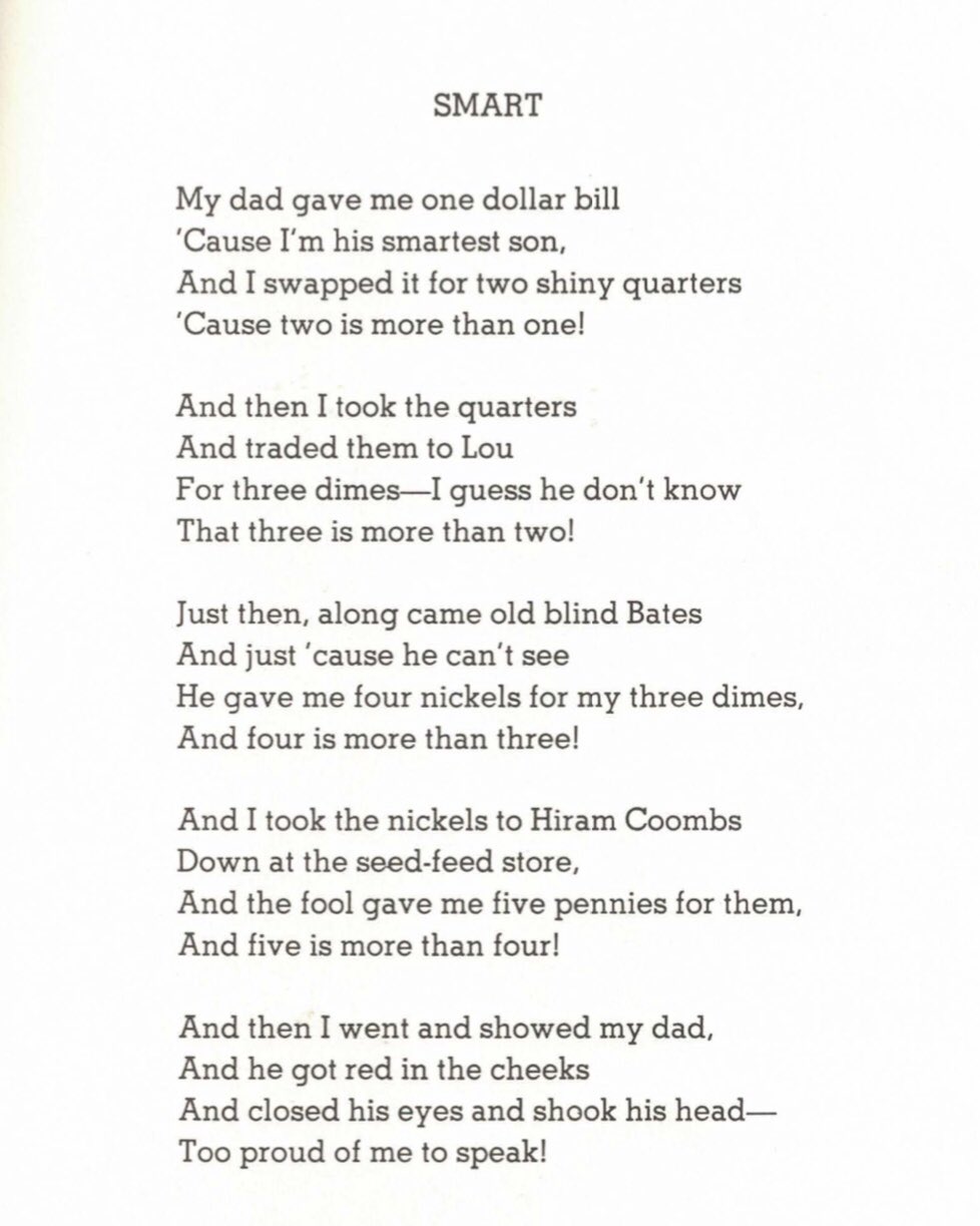 Shel Silverstein Poems Smart