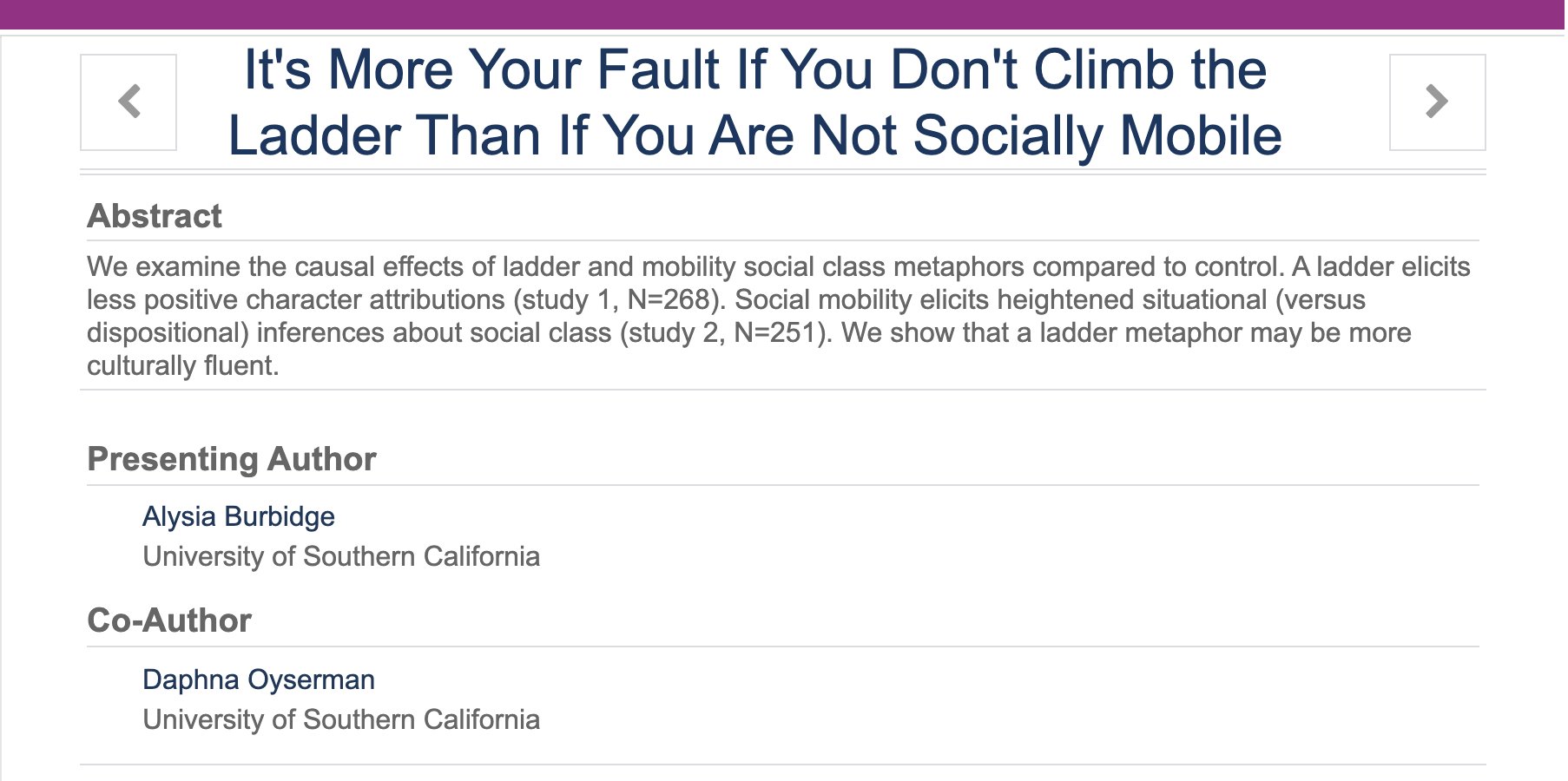 Social Class Ladder