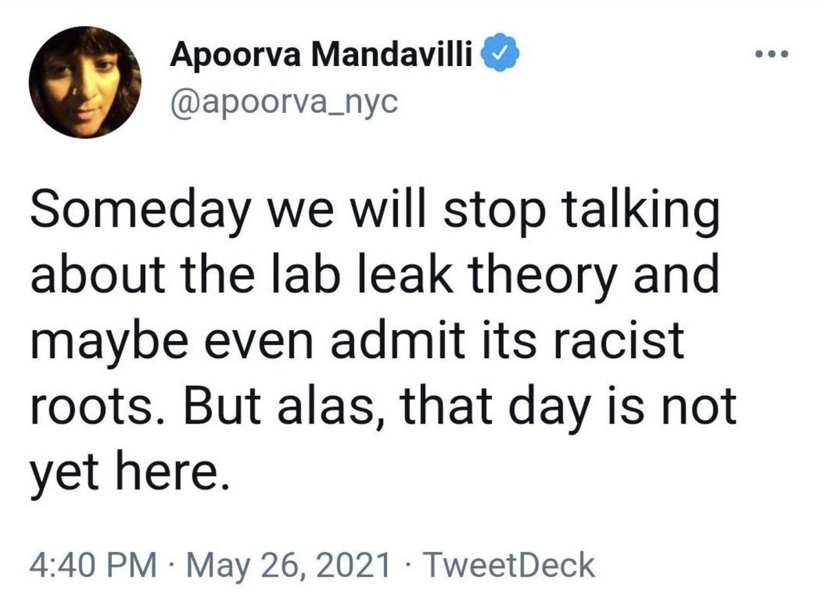 🦖 pragmatometer ㋬ on Twitter: "This NYT reporter is calling people racist for looking into the ...