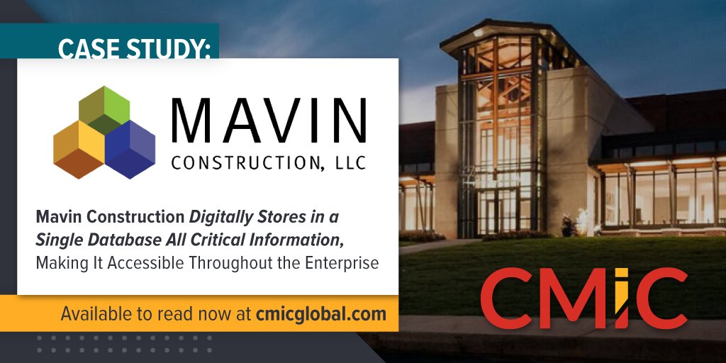 CMiC Software on Twitter: "Prior to choosing CMiC, Mavin was using disconnected software ...