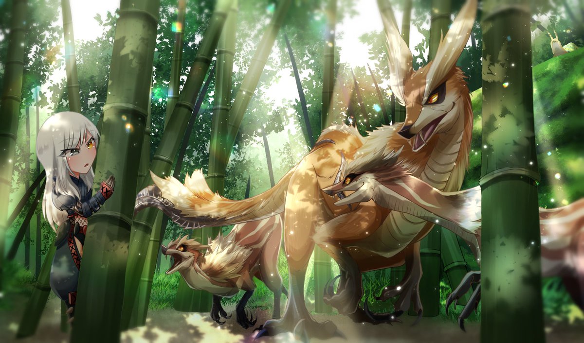 刃根りこ壱🌿お絵描きハンターVtuber on Twitter: "『付いてきな』 #MHRise #モンハン #モンハンライズ #モンスターとの日々 https://t.co ...