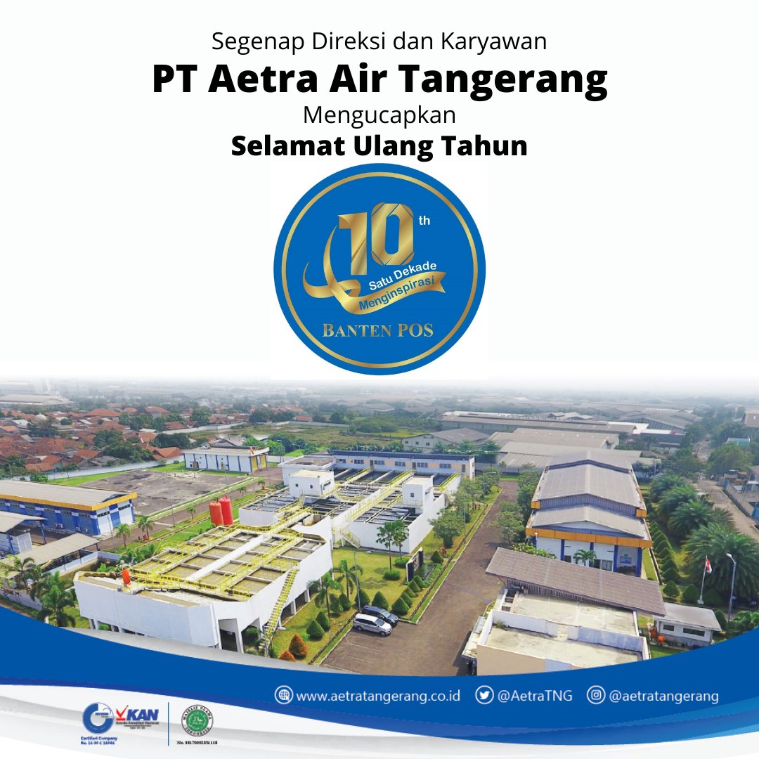 Aetra Tangerang Logo PT Aetra Air Tangerang (@aetratangerang)