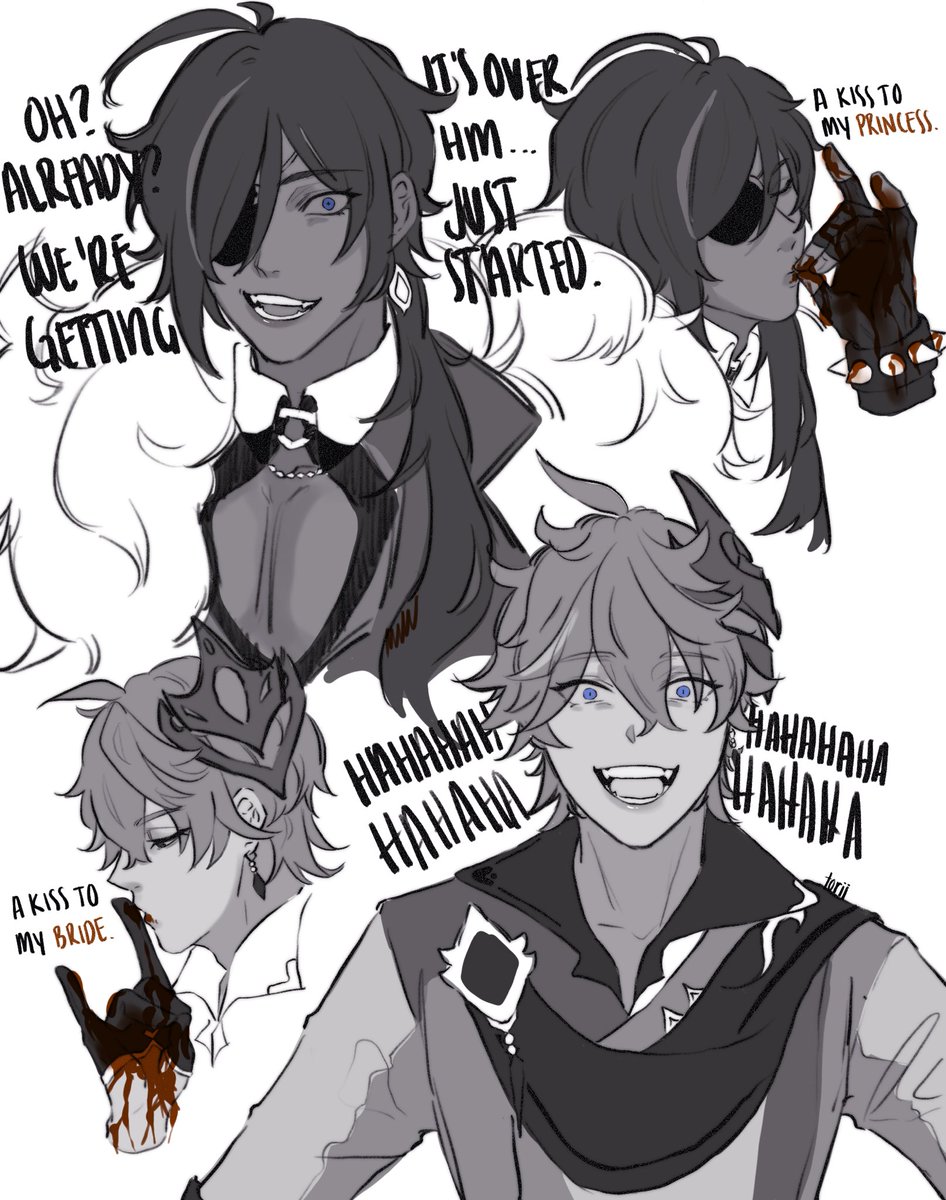 「Less blood version uwu 」it’s torii💧🔶の漫画