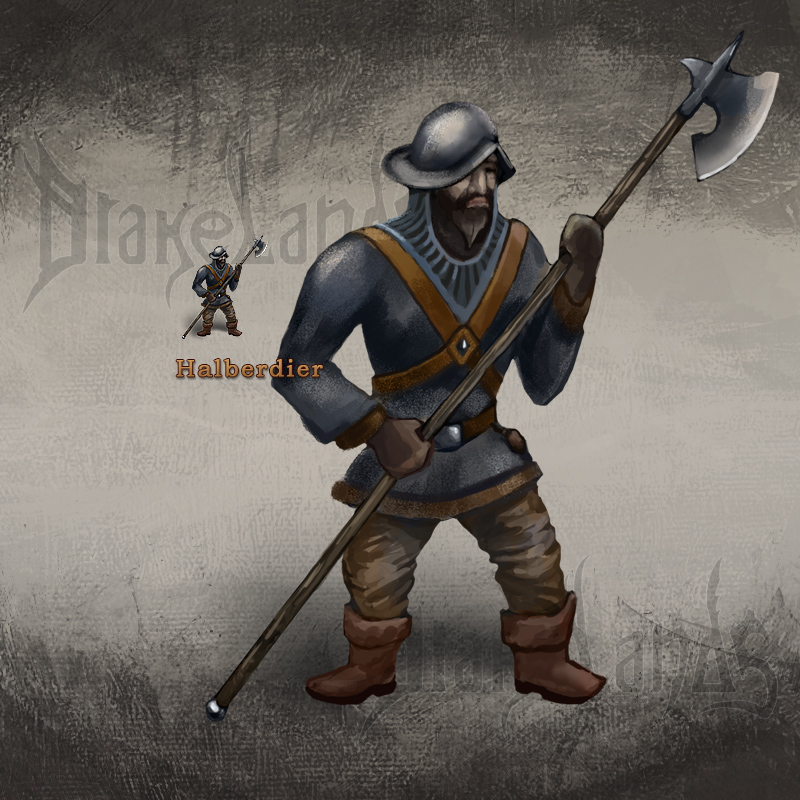 Medieval Halberdier