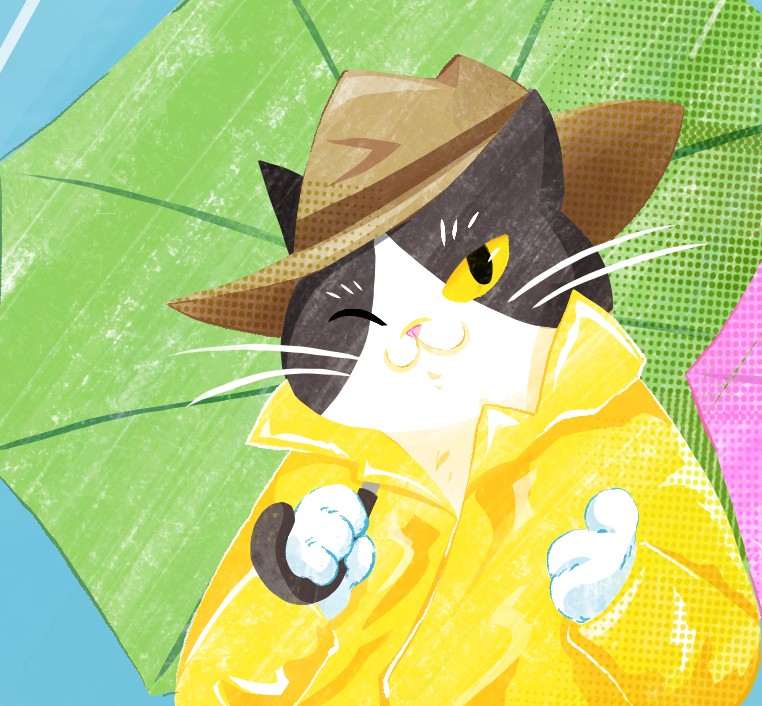 kurosuke on Twitter: "今日はすんごいどしゃ降り😅☔雨に唄えば』を見たら、こんな日も少しは楽しくなるかもです😄大好きな作品なので、くろたちもなりきってます😳 #イラスト ...