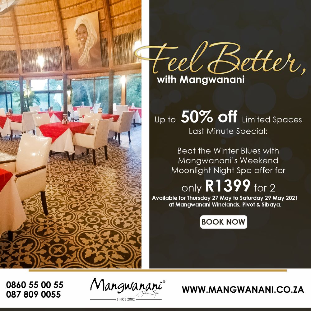 Mangwanani African Spa Listen To Your Body And Take Some, 45% OFF
