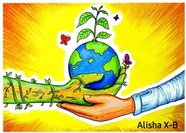 Go Green Drawing Pictures