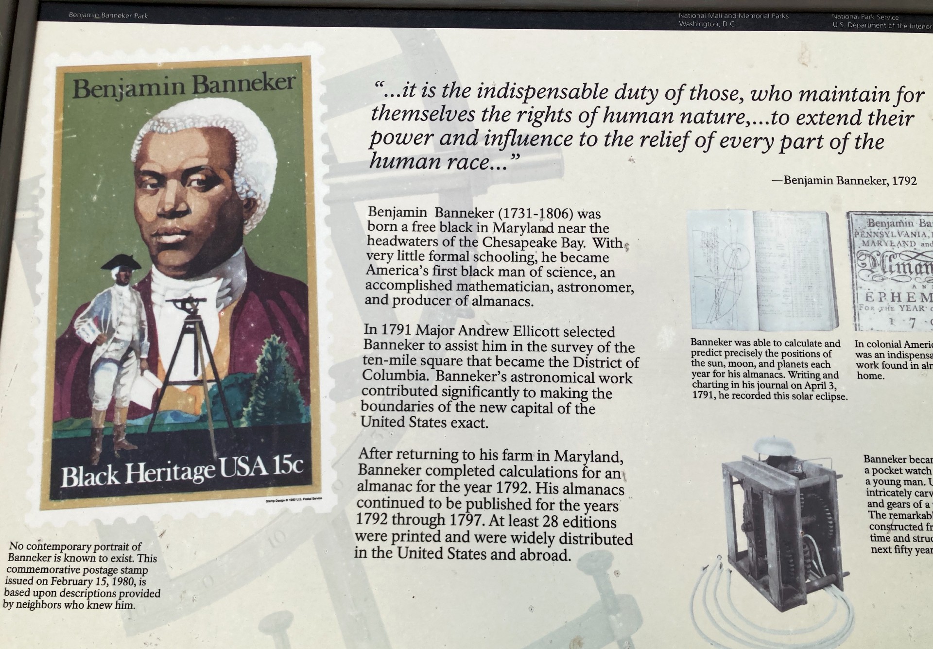 Benjamin Banneker Pocket Watch