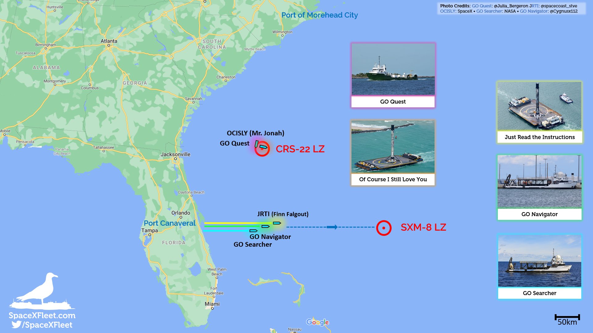 Spacex Locations Map
