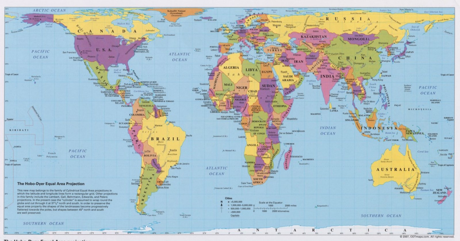 World Map Scale In Miles