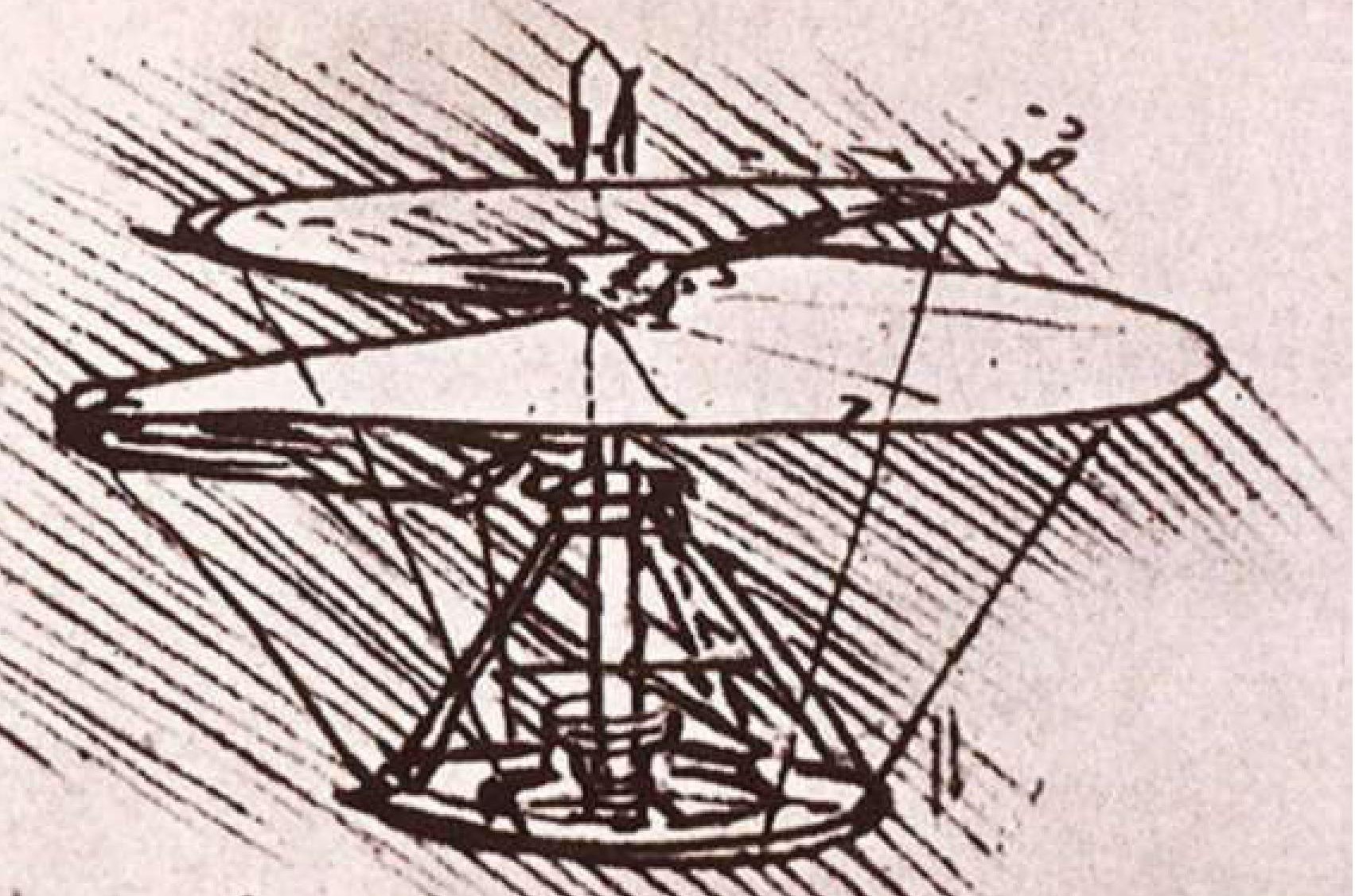 Leonardo Da Vinci Sketches Of Flying Machines