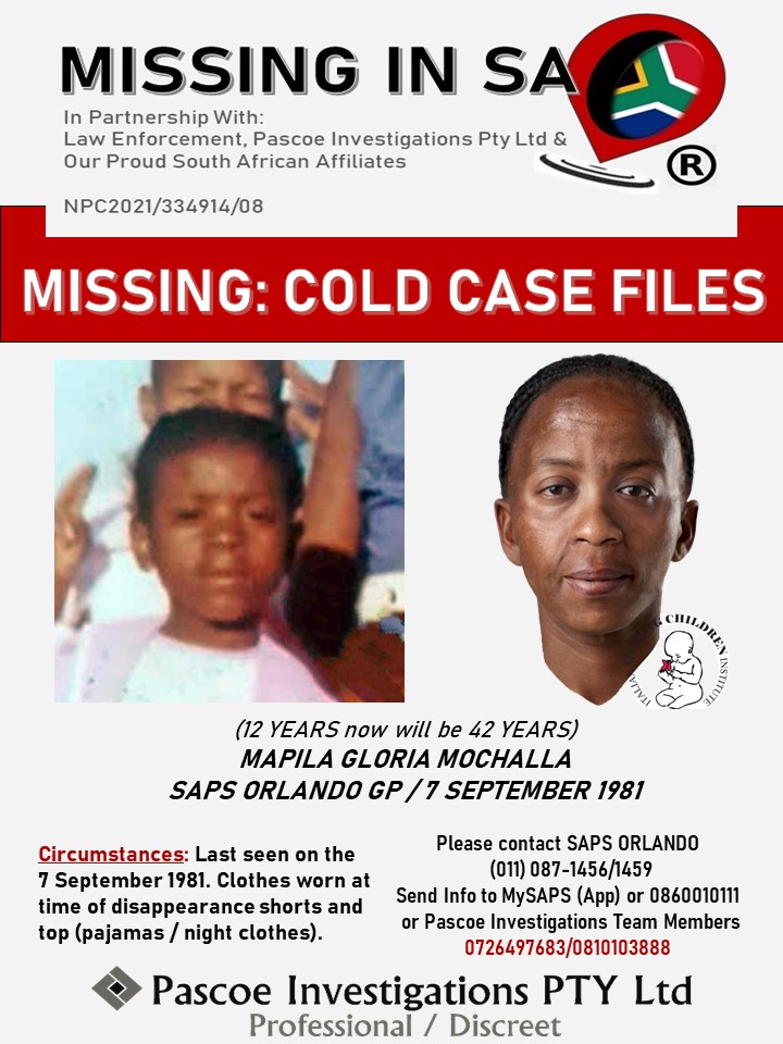 Vintage Missing Person Poster