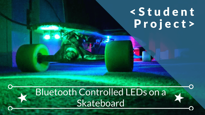 HackerSpace Tech on Twitter: "Bluetooth Controlled LEDs on a Skateboard :: Student Project ...