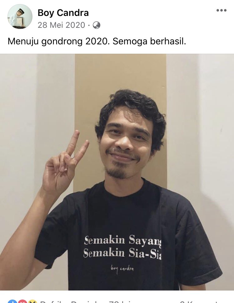 Boy Candra on Twitter: "Setahun usaha untuk gondrong…
