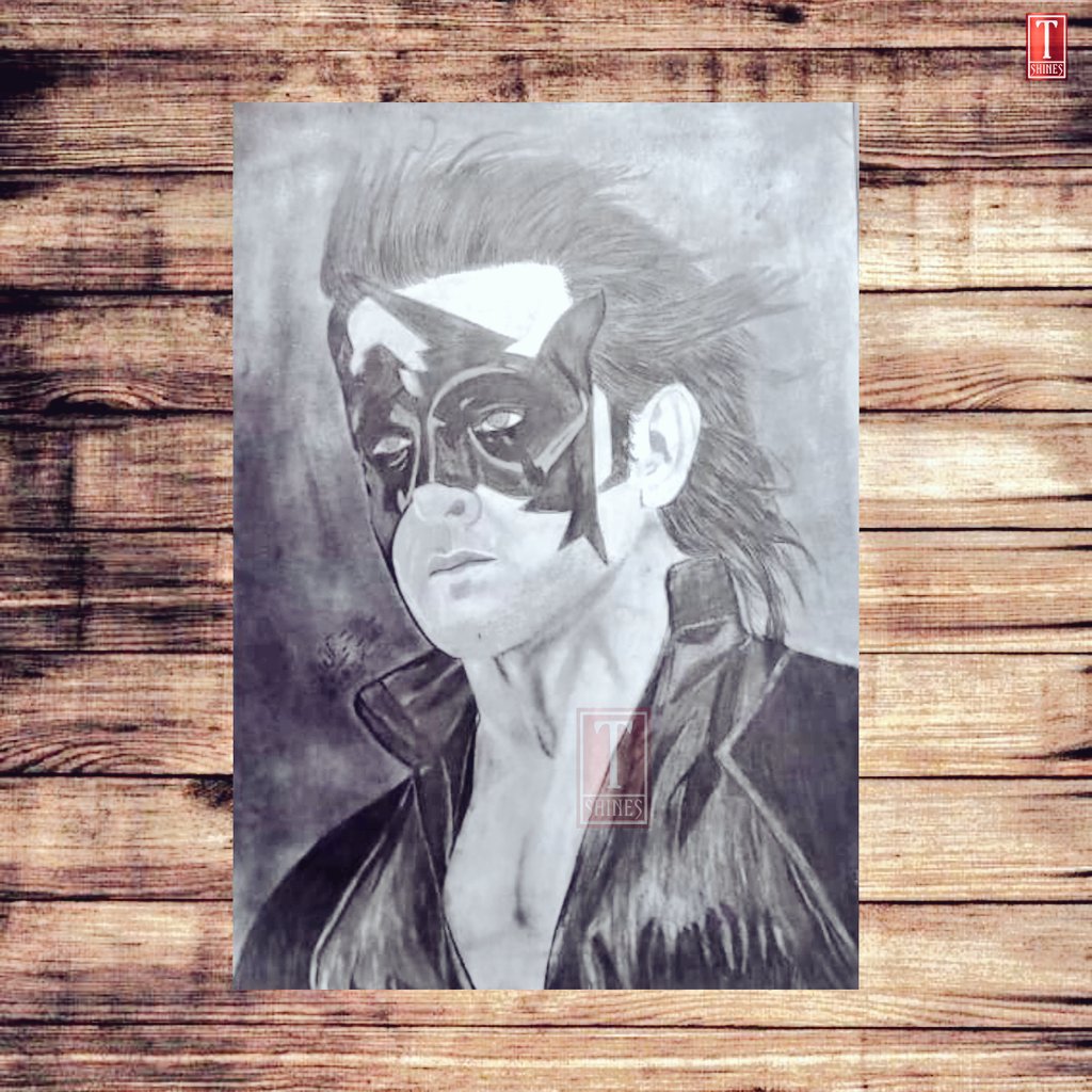 Krrish Mask Drawing