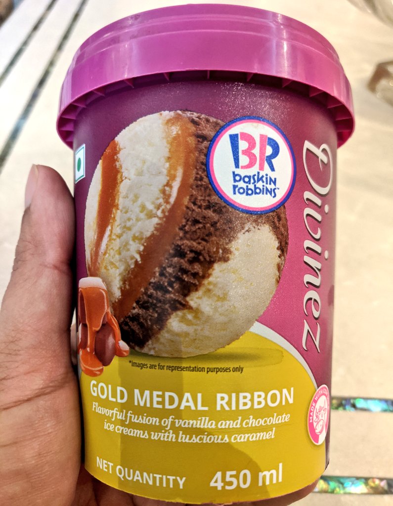 Gold Medal Ribbon Ice Cream
