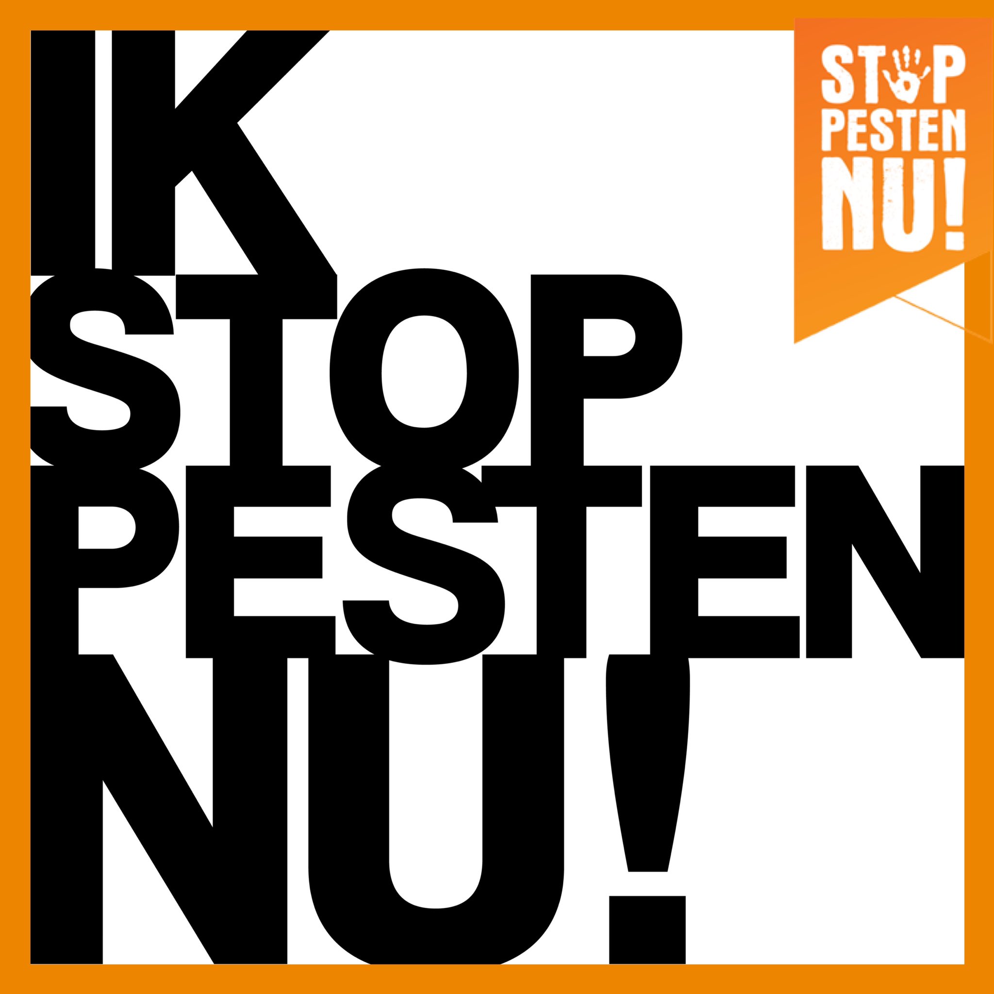 Stop Met Pesten Poster For Sale Mit "Illustration Roter Stempel