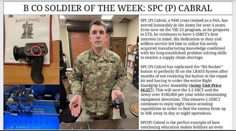 Army Selfless Service Examples