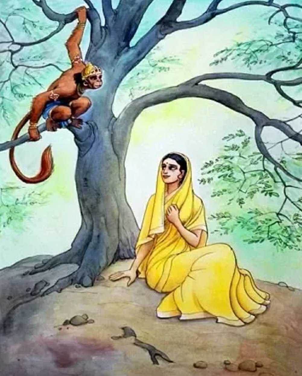 Hanuman In Ashok Vatika