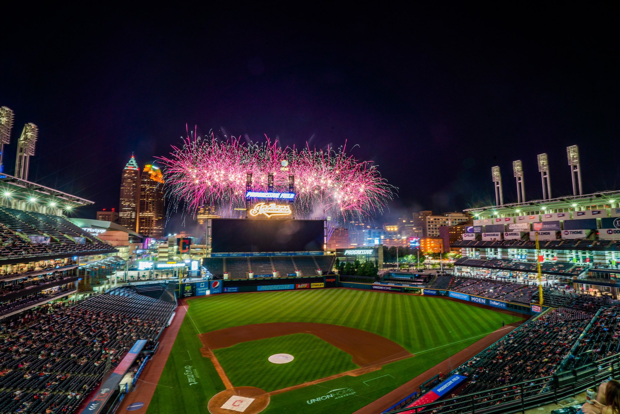 Progressive Field Fireworks MLB Europe On X: "Fireworks And Baseball