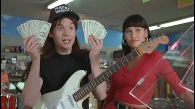 Waynes World Gif Guitar