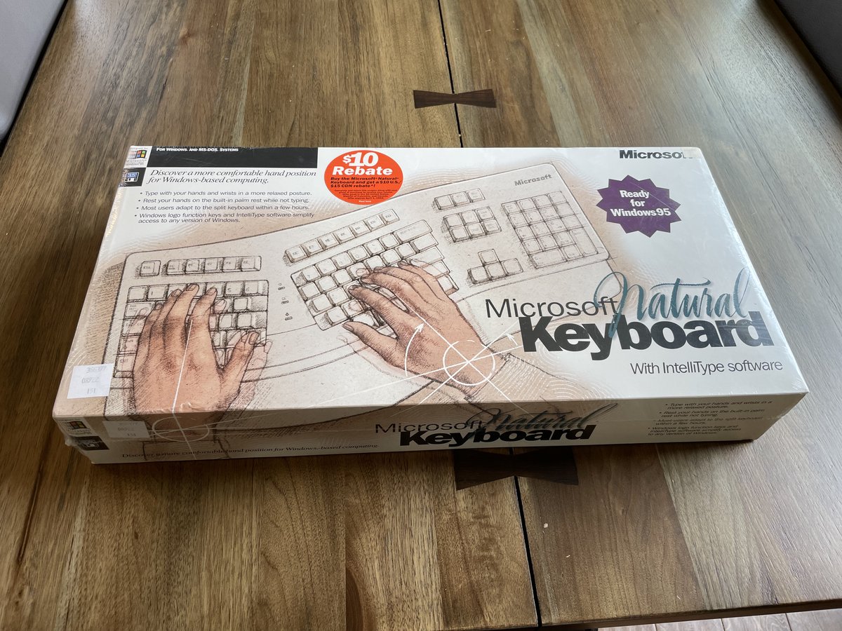 Unboxing the 1995 Microsoft Natural Keyboard : r/retrobattlestations