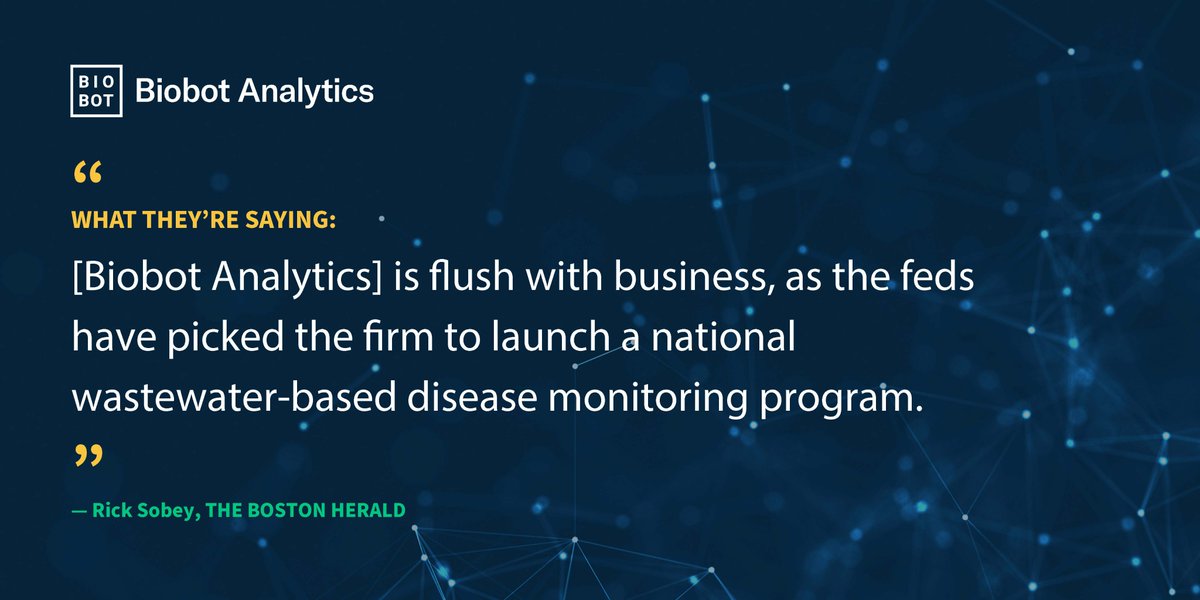 Biobot Analytics on Twitter: ""Cambridge startup tracking Boston-area coronavirus sewage samples ...