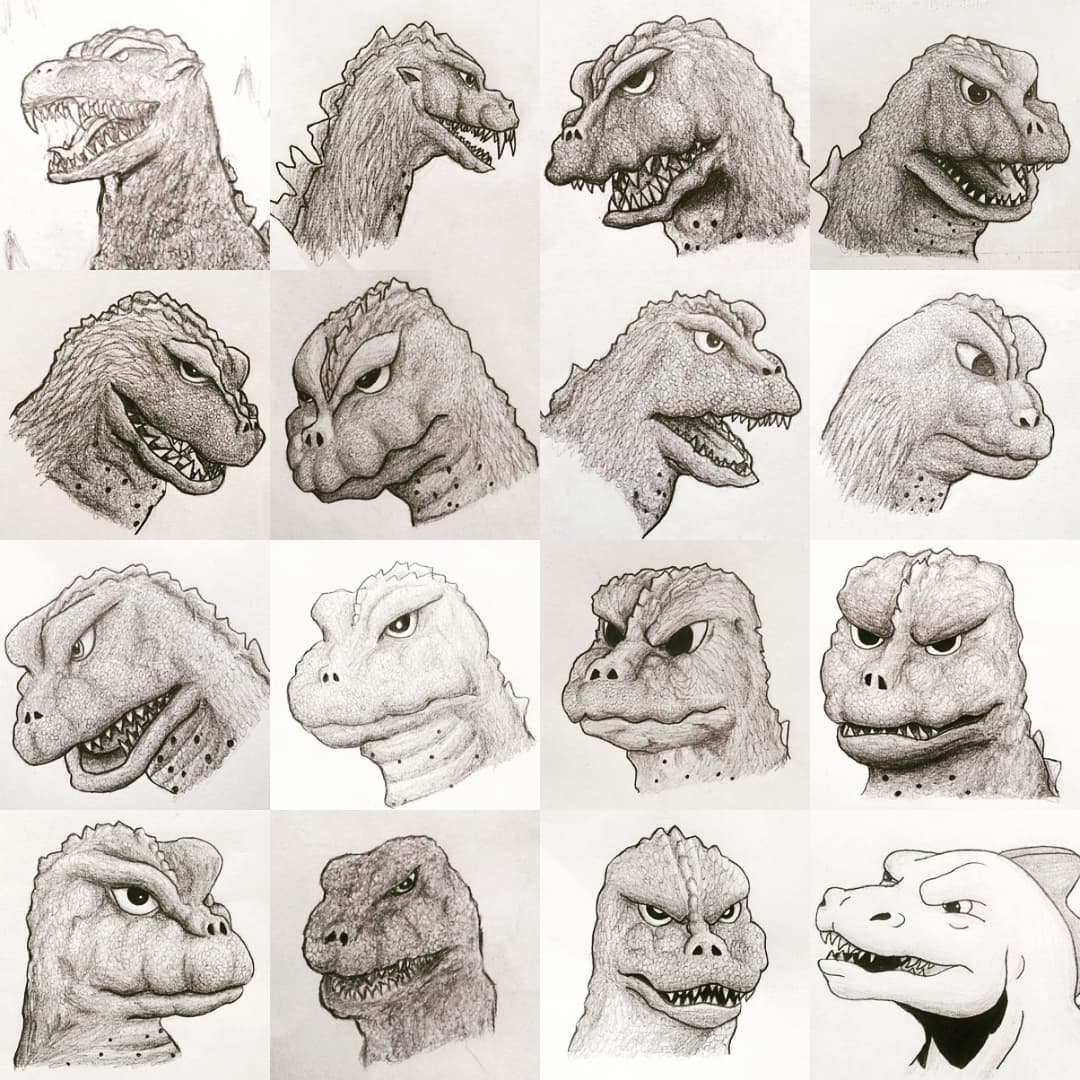 Godzilla Drawing 1954