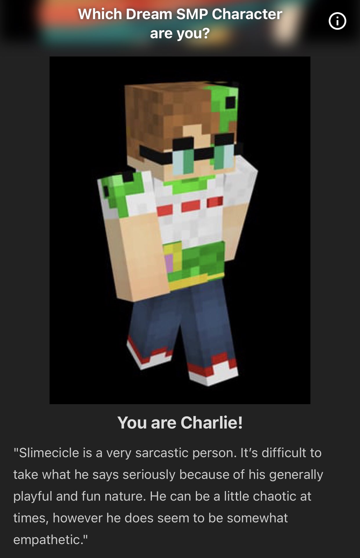 Bubble 🍊 :•D on Twitter: "I TOOK A DSMP CHARACTER QUIZ AND DIDNT GET TOMMY??!!! UNHEARD OF https ...