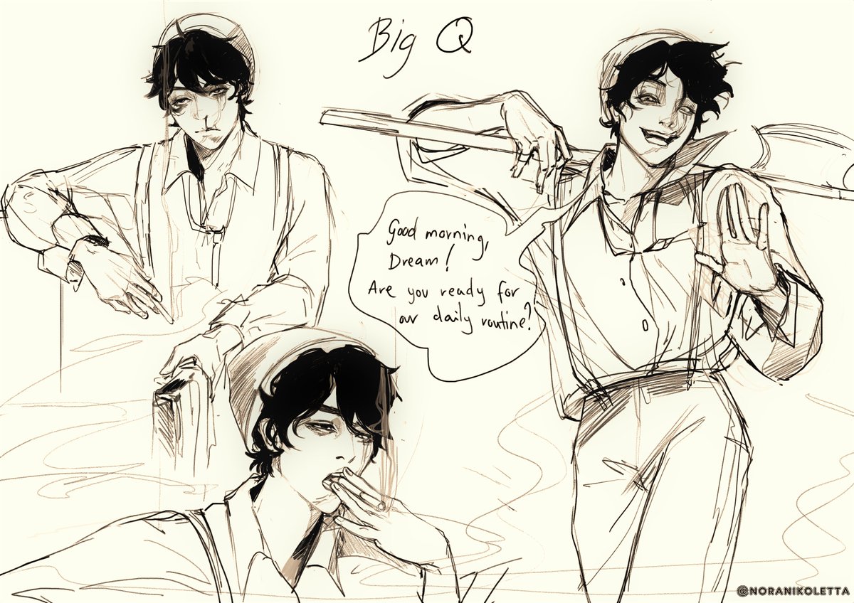 「Here are some c!Quackity sketches ^^ 」| NorArts COMMISSIONS ARE FULLの漫画