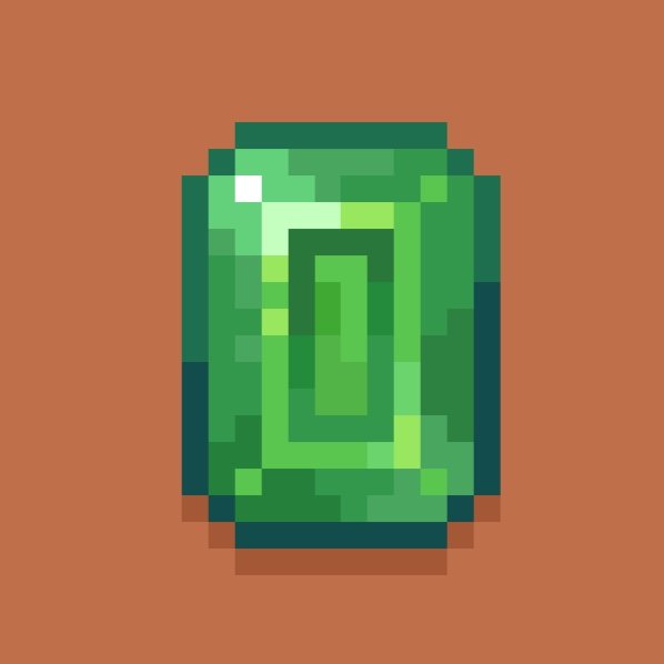 Minecraft Emerald Pixel Art
