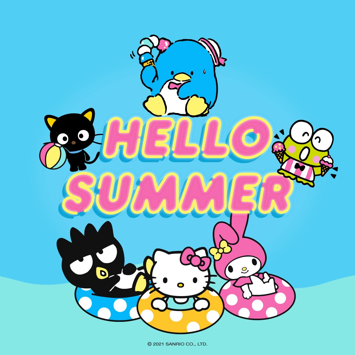 Hello Kitty Summer Desktop Wallpaper