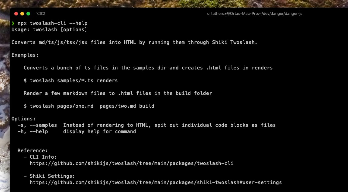./orta --black-lives-matter on Twitter: "Shipped a CLI for Shiki Twoslash - https://t.co ...