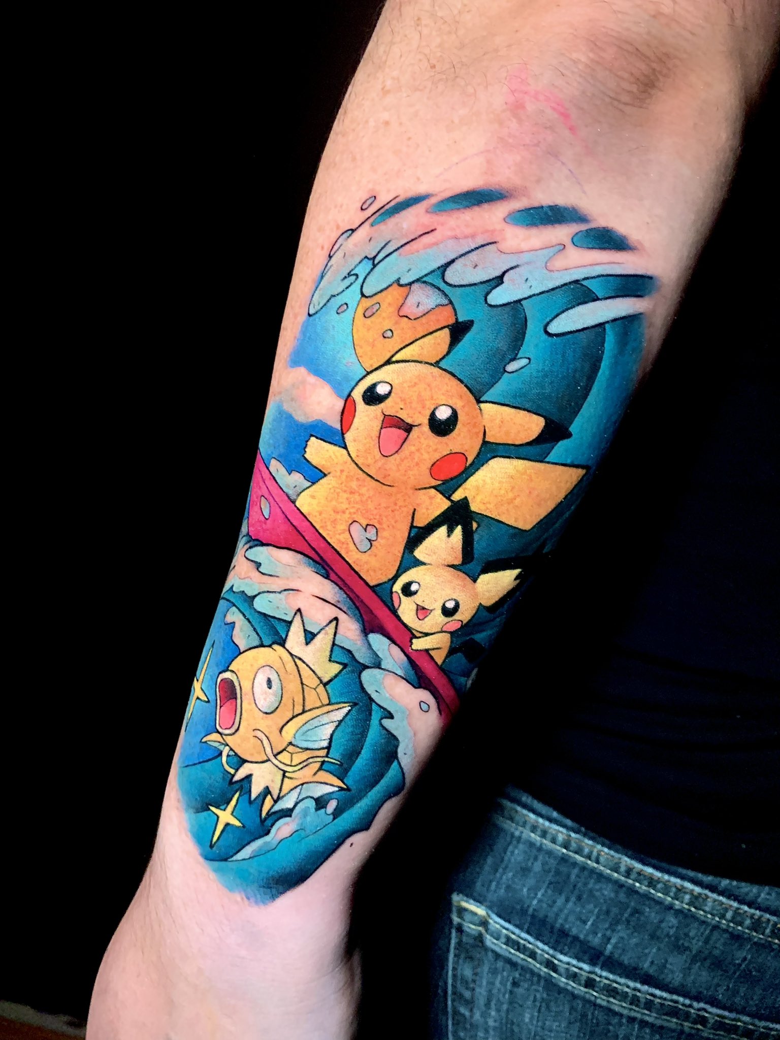 Pikachu Drawing Tattoos Ricardo Hinojosa On X: "Surfing Pikachu And