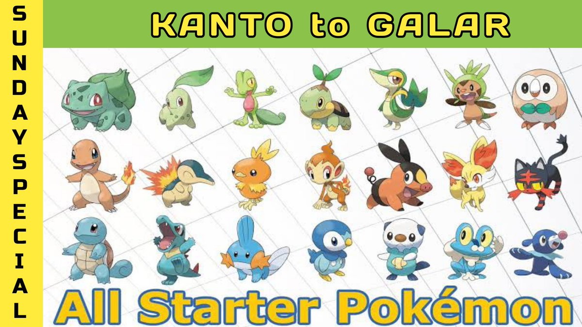 Unova Region Pokemon List