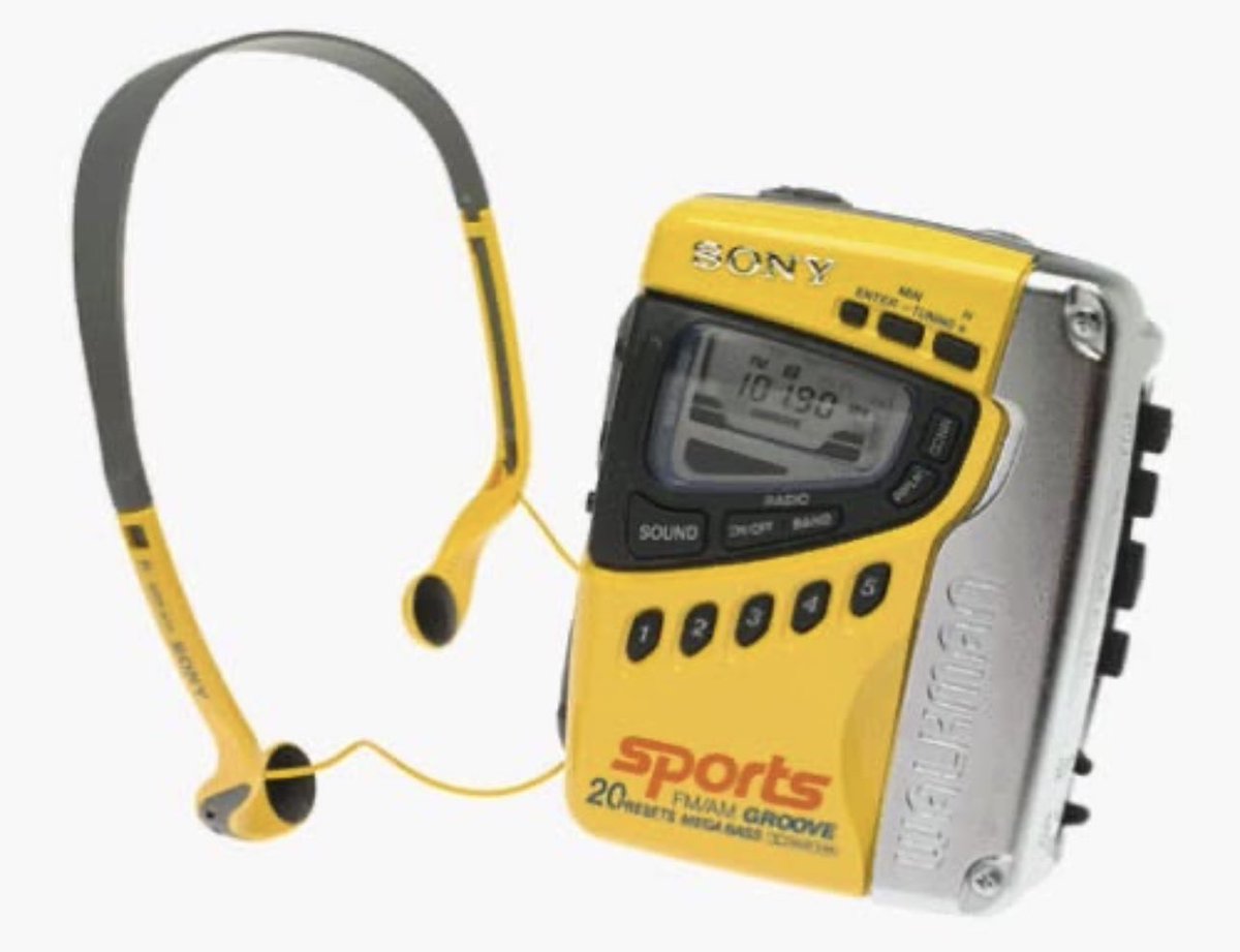 Original Sony Walkman Yellow