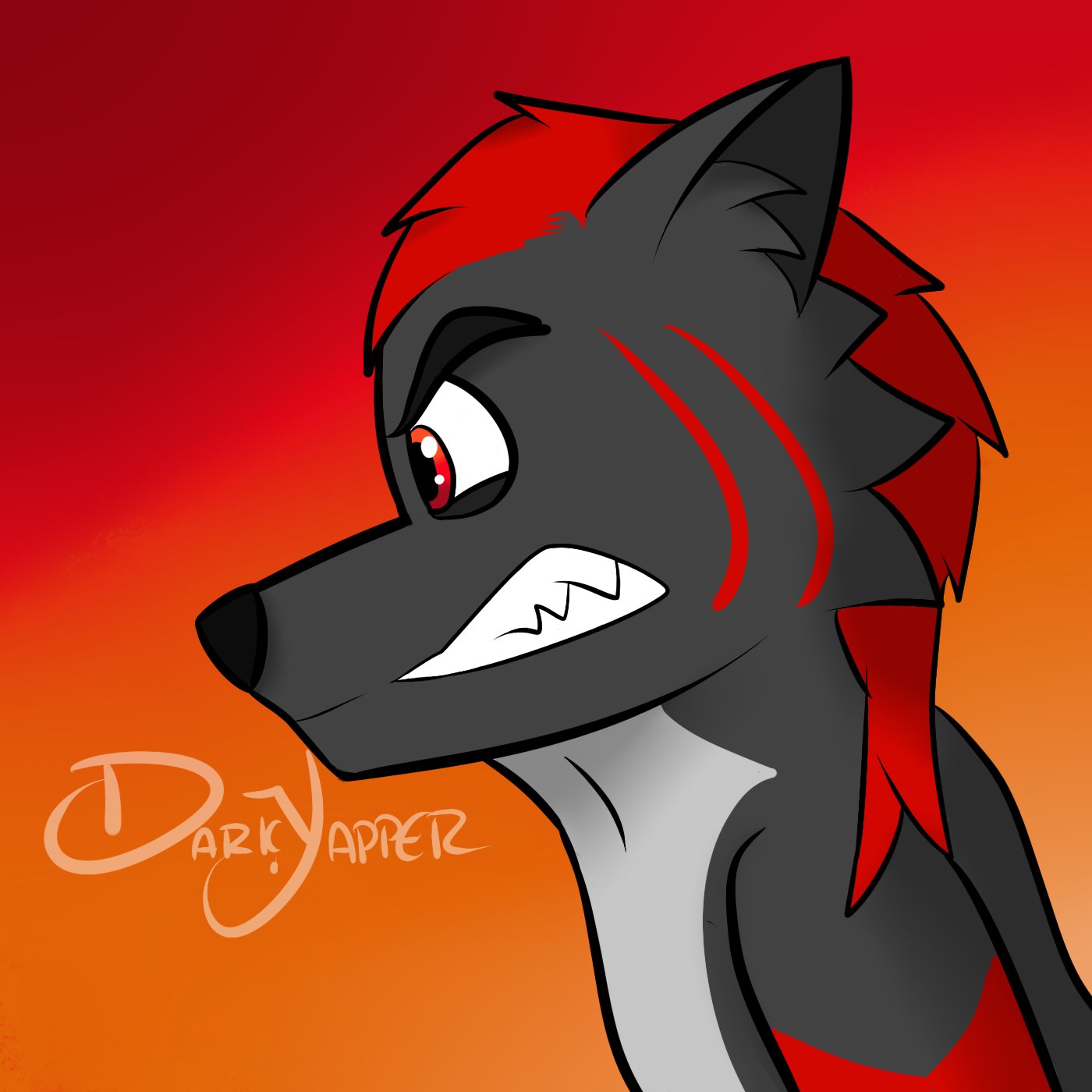 Angry Wolf Drawing Anime